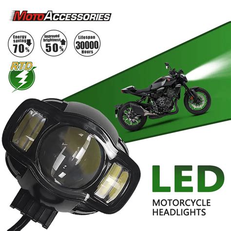 Faro Delantero LED Para Motocicleta Accesorio Universal Para