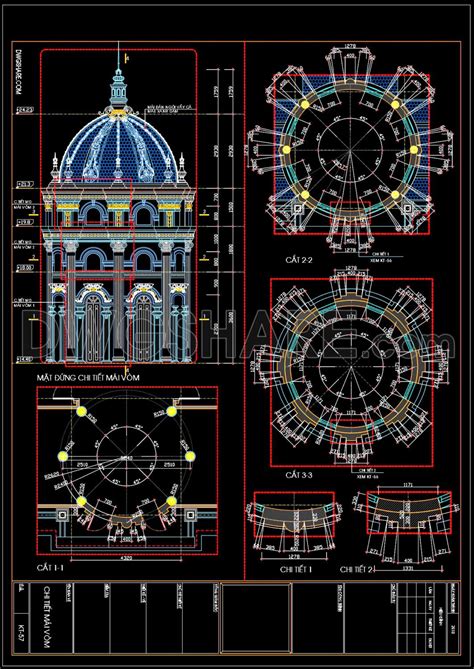 121 Classical Architectural Details Blocks Free Download