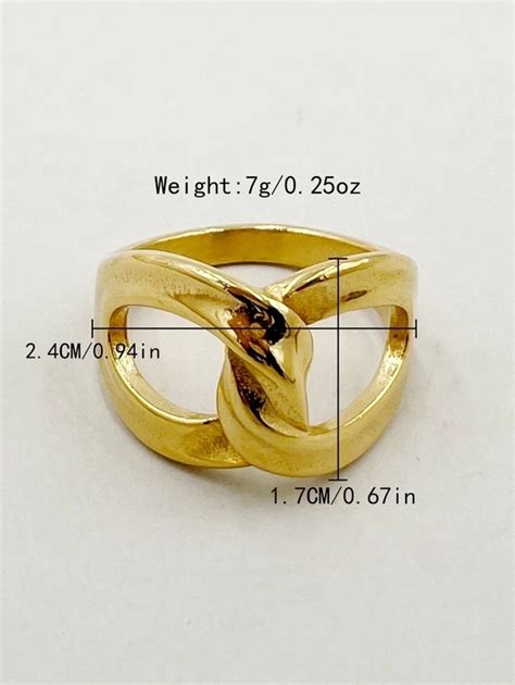 304 Stainless Steel 14k Gold Plated Classical Plating Solid Color Ring Factory Price Jewelry