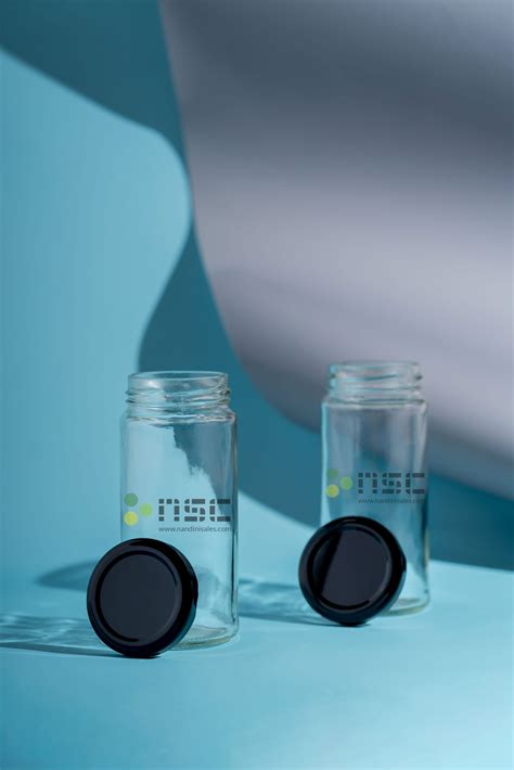 200ml Bamboo Glass Jar Nandini Sales Corporation