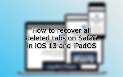 How To Recover Deleted Safari Tabs In IOS And IPadOS AppleToolBox