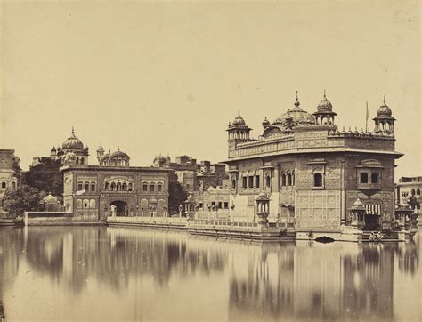 The Golden Temple At Amritsar Punjab Albumen Silver Print C1860s