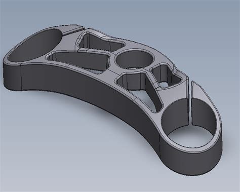 铃木gsxr1000 减震三口钳 3d模型solidworks三维设计图solidworks 2011模型图纸下载 懒石网