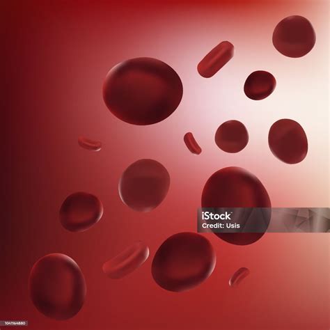 현실적인 벡터 일러스트 레이 션 붉은 혈액 세포 과학적인 개념입니다 정 맥에서 적혈구 3차원 형태에 대한 스톡 벡터 아트 및 기타 이미지 3차원 형태 건강관리와 의술