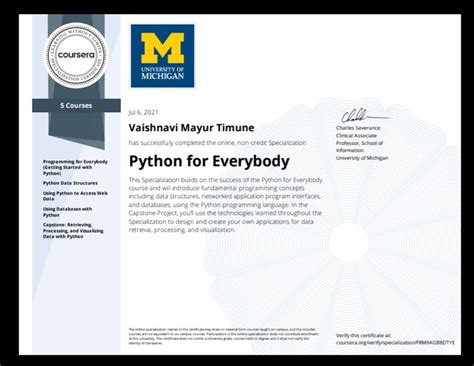 vaishnavi timune on linkedin universityofmichigan coursera learningeveryday python