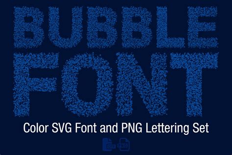 Bubble Font PNG Set MasterBundles