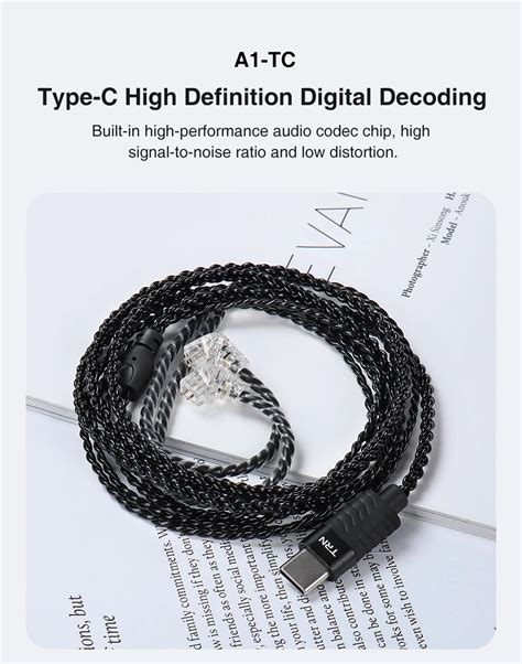 Trn A1 Earphone Upgrade Cable Qkz Kz C Pin S Pin 35mm Type C Wire For