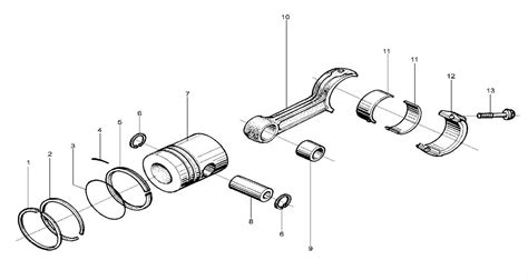 Parts Of A Piston Diagram And Their Functions