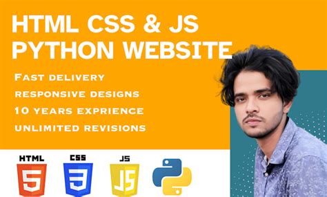 Develop Responsive Website With Html Css Js Reactjs And Python By Rabbirajhridoy Fiverr