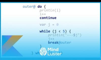 Learn Kotlin For Beginners Part 12 WHILE DO WHILE LABELS Mind Luster