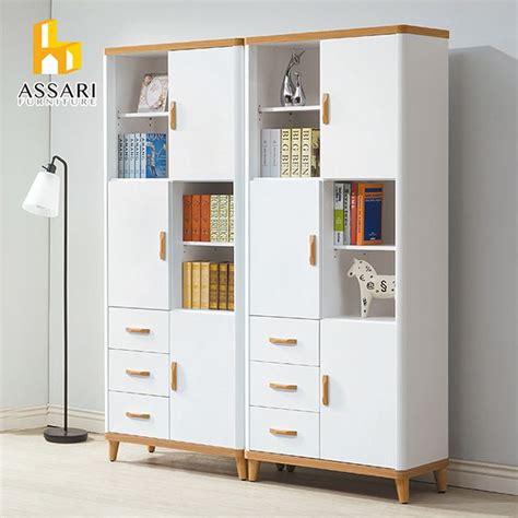 Assari 溫妮半開放26尺書櫃寬79深40高192cm Pchome 24h購物