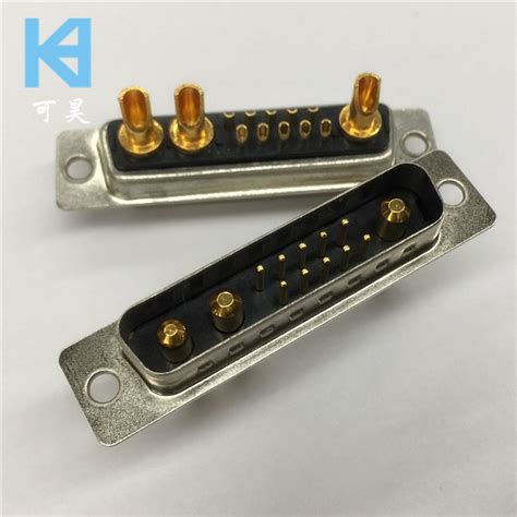 重载大电流d Sub连接器13w3公头 车针大电源103针db型连接器