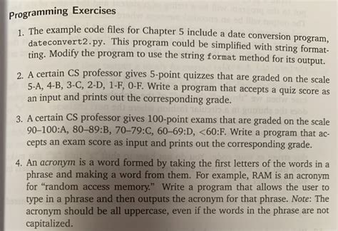 Solved From Exercise To Exercise Using Python Chegg