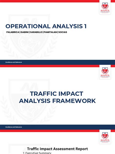 Operational Analysis 1 Traffic Impact Assessment Pdf Intersection