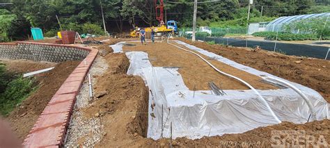 용인서리단독주택2 901 기초콘크리트 터파기 후 버림 콘크리트 타설 작업 정직을 짓는 세라건축그룹