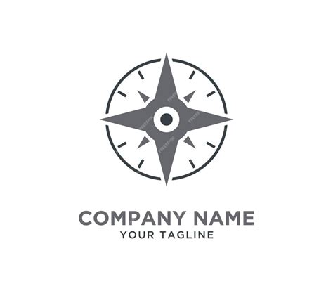 Premium Vector Stylish Compass Logo Design Template
