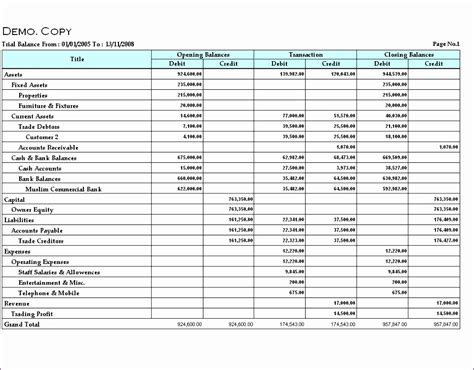 Trial Balance Excel Template Trial Balance Excel Templates Balance Images And Photos Finder