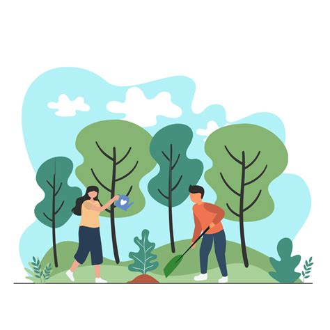 Free Planting Tree Vector Template To Edit Online