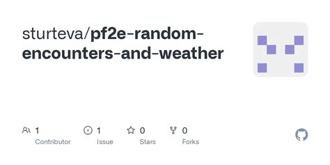 GitHub Sturteva Pf2e Random Encounters And Weather