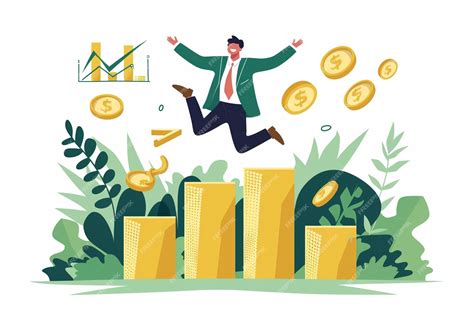 entrepreneur jumping over growth obstacles premium ai generated vector