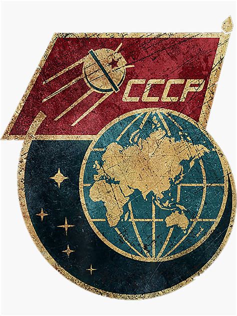 Cccp Original Russian Space Program Ussr Sticker By Cosimoshifur Redbubble