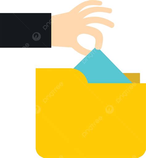 Hand Stealing E Mail Iconflat Style Identity Site Style Vector