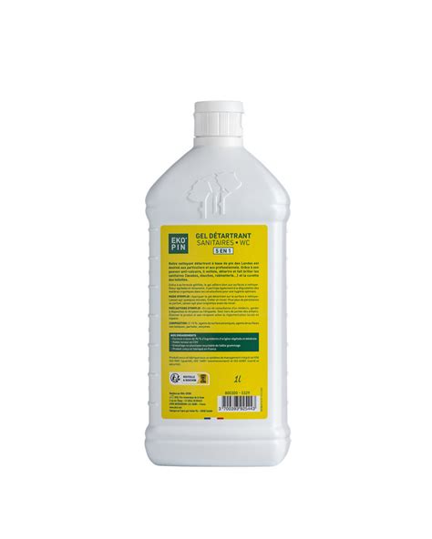 Gel détartrant sanitaire WC 5 en 1 Ecologique et efficace