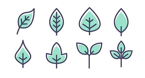 리프 벡터 디자인 라인 아이콘입니다 그린 라인 잎 식물 개요 기호 자연 아이비에 대한 스톡 벡터 아트 및 기타 이미지 아이비 아이콘 0명 Istock