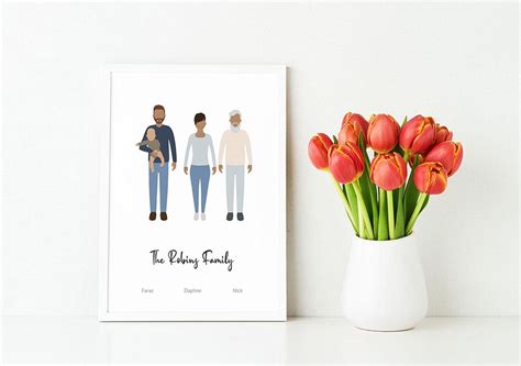 Retrato De Familia Personalizado Revellia