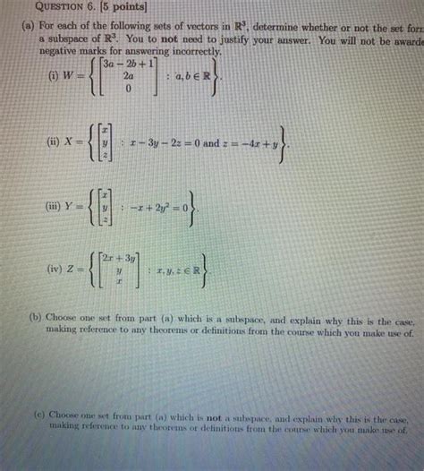 Solved Question 6 5 Points A For Each Of The Following