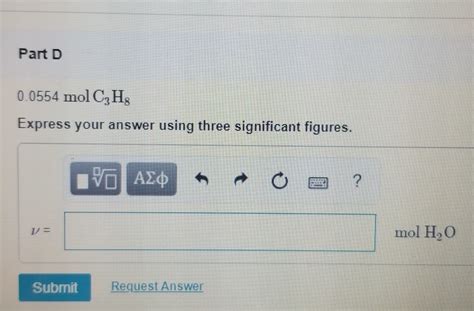 Solved For The Reaction Shown Calculate How Many Moles Of Chegg