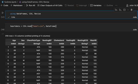 Vscode Notebook Not Rendering Data Properly Tooling Julia