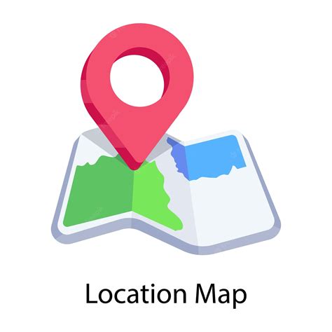 Um Mapa Do Mapa De Localização é Mostrado Em Um Fundo Branco Vetor