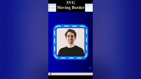 svg moving border animation in html and css shorts youtube