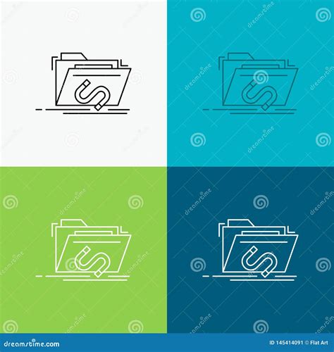 backdoor exploit file internet software icon over various background line style design