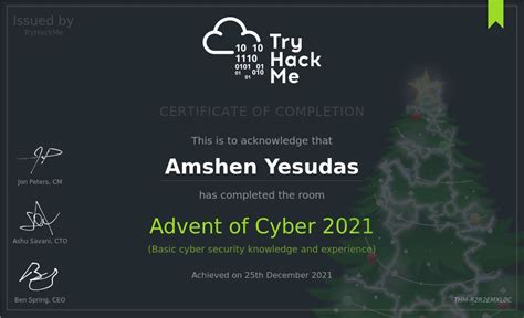 Amshen Yesudas On Linkedin Tryhackme Event Hacking Cybersecurity