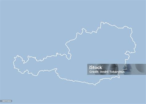 벡터 외곽선 지도 오스트리아 선 국경 국가 0명에 대한 스톡 벡터 아트 및 기타 이미지 0명 개념 경계 Istock
