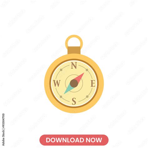 Compass Icon Vector Illustration Technology Concept Vector Design