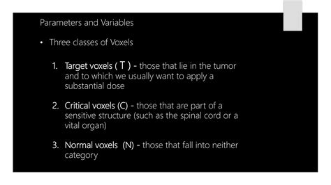 Linear Programming For Radiotherapy Ppt