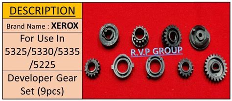 Black Xerox 5325 5225 Developer Gear Set 9pcs For Printer At Rs 450