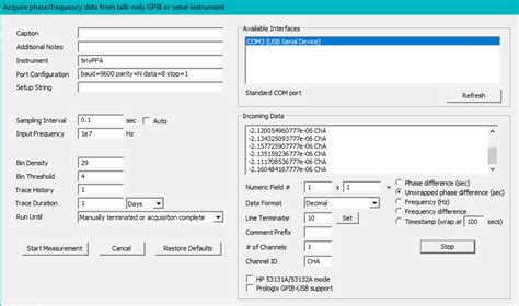Tinydevices Org TinyPFA Connecting To TimeLab