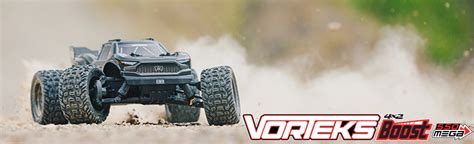 ARRMA VORTEKS X BOOST MEGA WD STADIUM TRUCK READY TO RUN GUNMETAL INCLUDES BATTERY AND CHARG