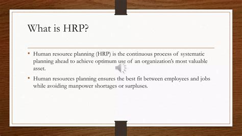 Hrm Human Resource Management Planning And Its Importance Ppt