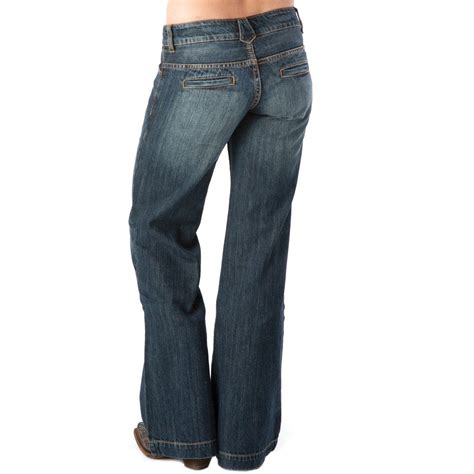 Stetson Womens Relaxed Fit Dark Wash 214 City Trouser Jeans