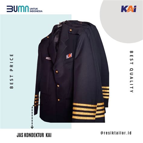 Jual Jas Kondektur Ptkai Setelan Fullset Shopee Indonesia