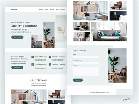 Furniture Landing Page By Adetunji Adeniran On Dribbble