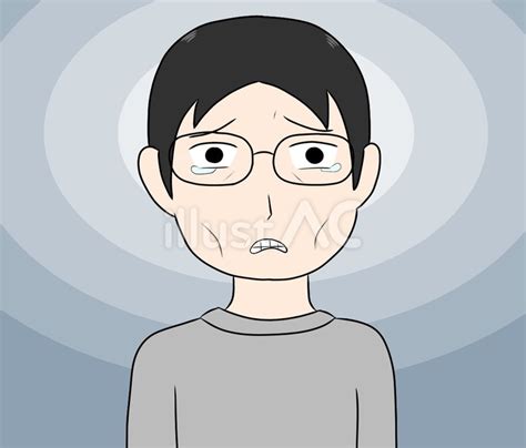 ショックを受ける男性イラスト No 25219767｜無料イラスト・フリー素材なら「イラストac」