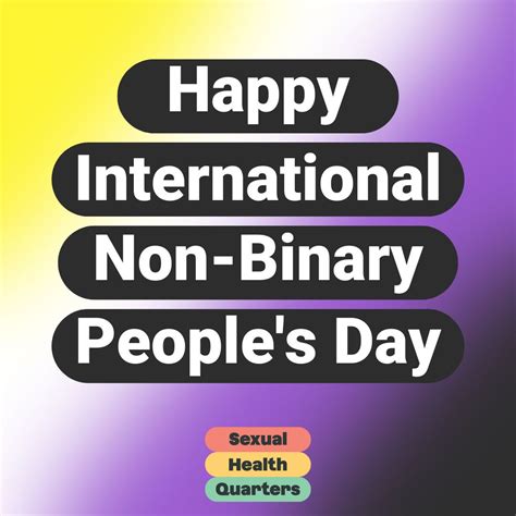 Sexual Health Quarters On Linkedin Happy International Non Binary