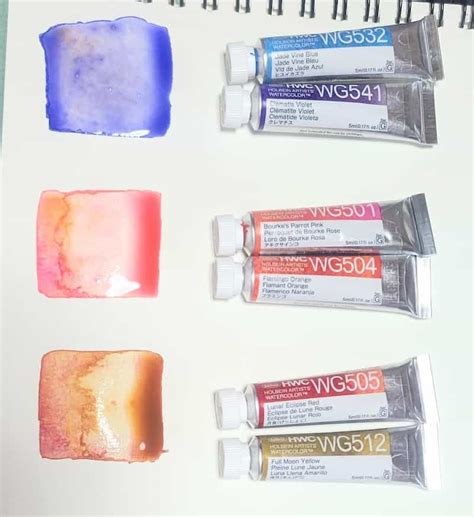 ホルベインの分離色、詳細カラーチャートであなたにぴったりな水彩絵具を見つけよう｜つぐアトリエ