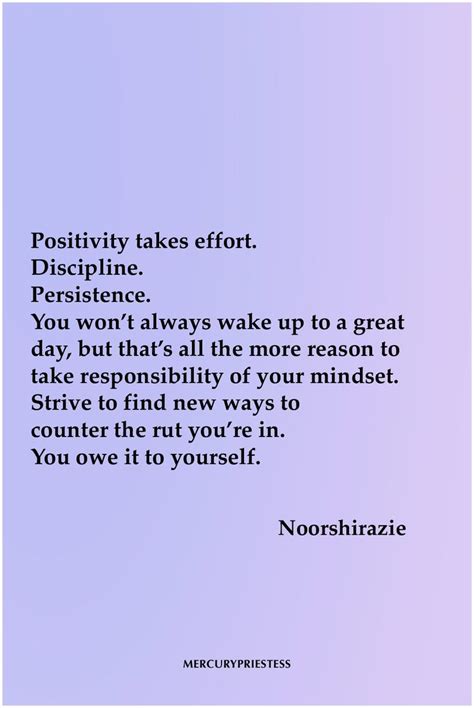 Positivity Takes Effort